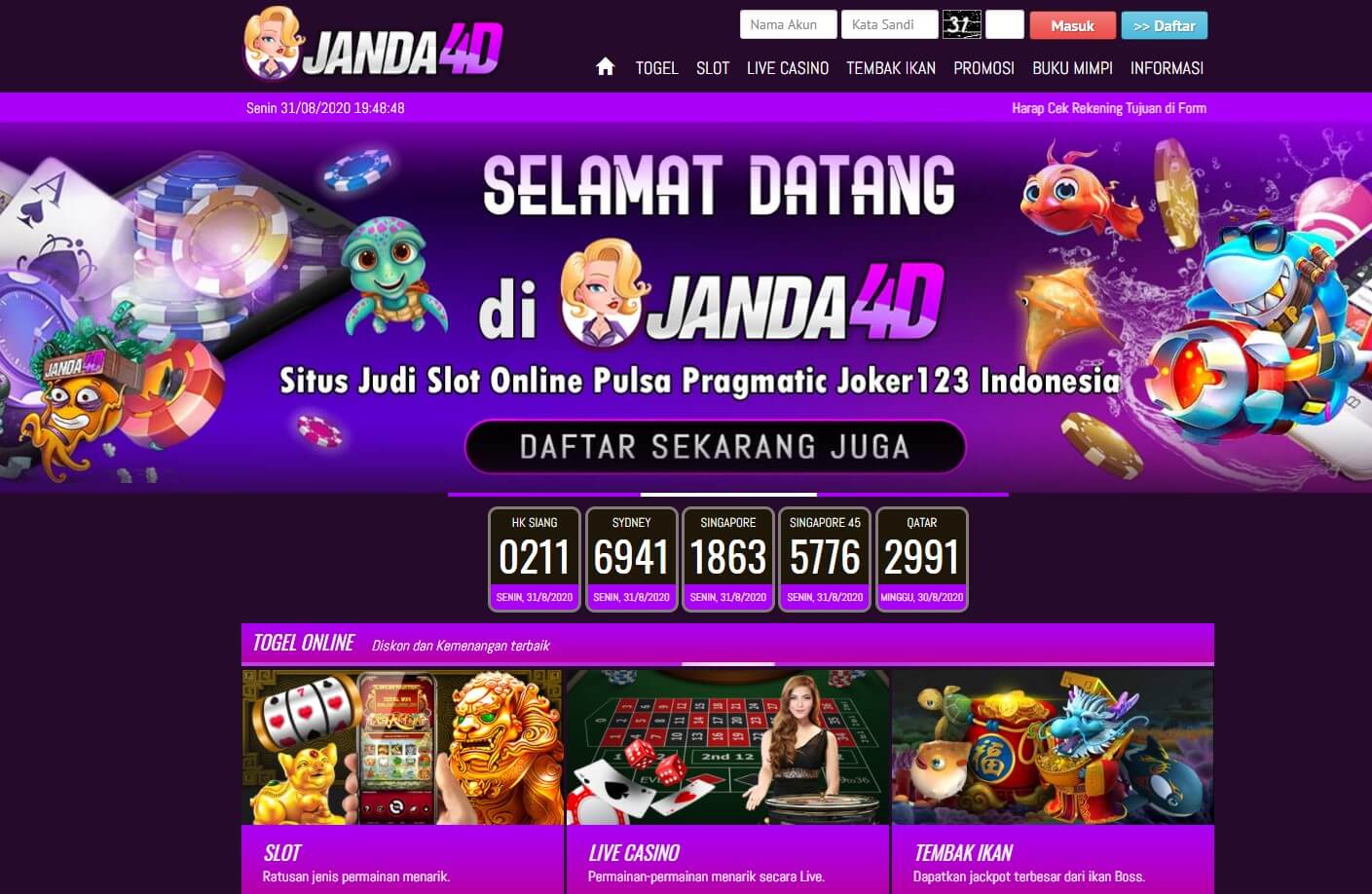 Janda4D | Link Alternatif Janda4D - Daftar Janda4D | Info Bet Gratis